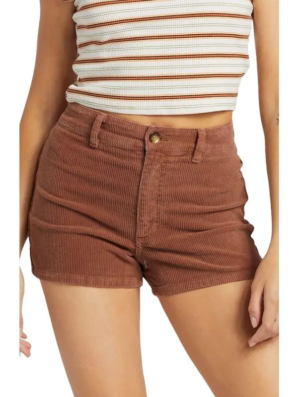 BILLABONG Free Fall Corduroy Shorts - Toasted Coconut