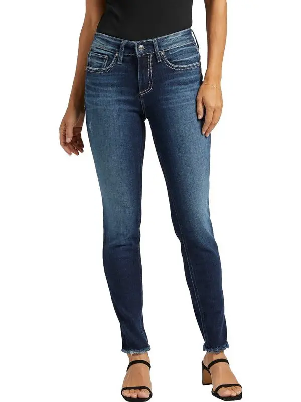 SILVER JEANS CO. Suki High-rise Skinny Jeans - Indigo