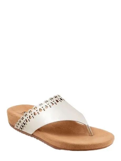 Softwalk Bethany Flip Flop - Champagne