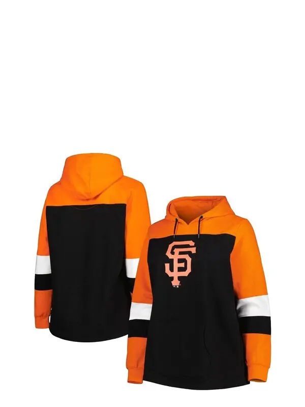 Profile San Francisco Giants Colorblock Pullover Hoodie - Black