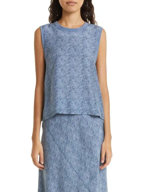 ATM Anthony Thomas Melillo Silk Muscle Tee - Naval Blue