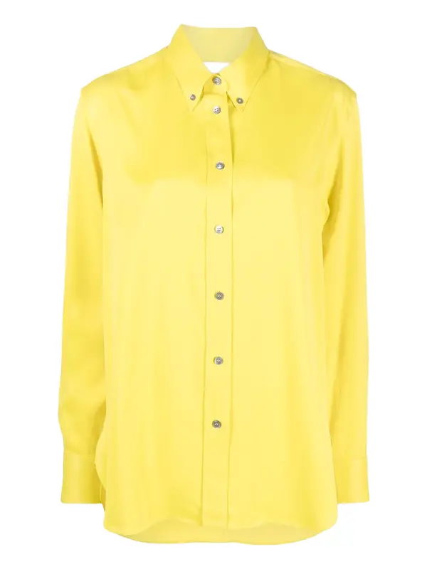 Studio Nicholson Bissett Cotton Button-down Shirt - Yellow