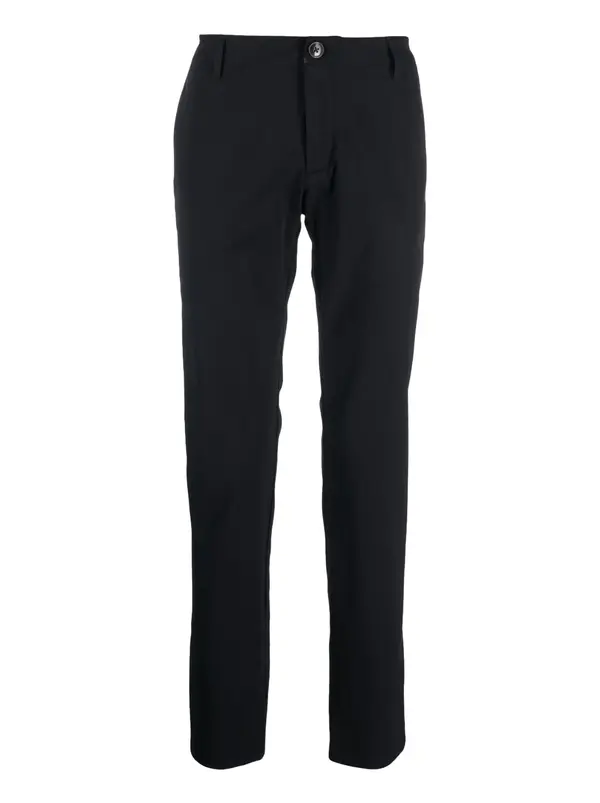 Armani Exchange Mid-rise Tapered Trousers - Blue