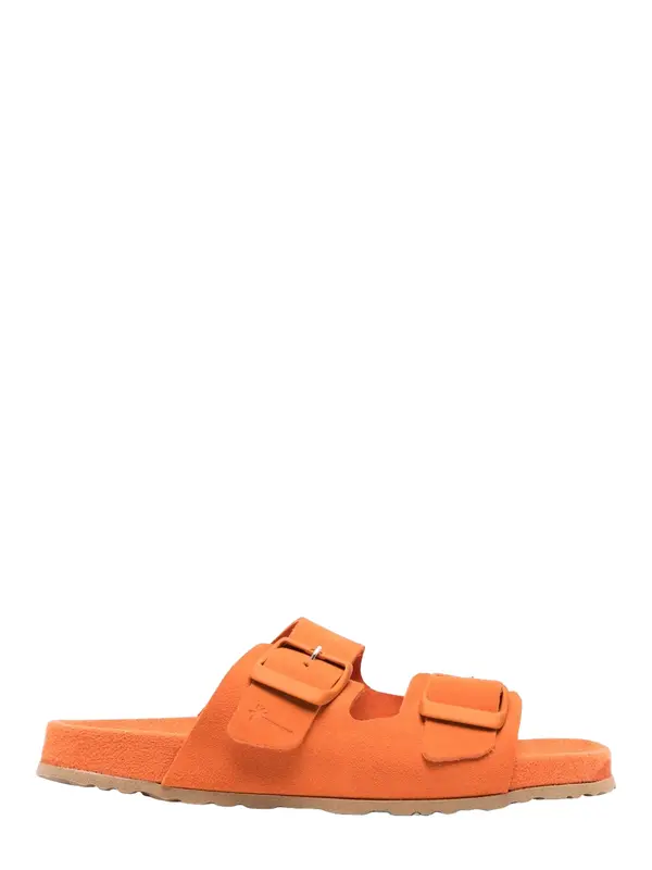Manebí Double-strap Flat Slides - Orange