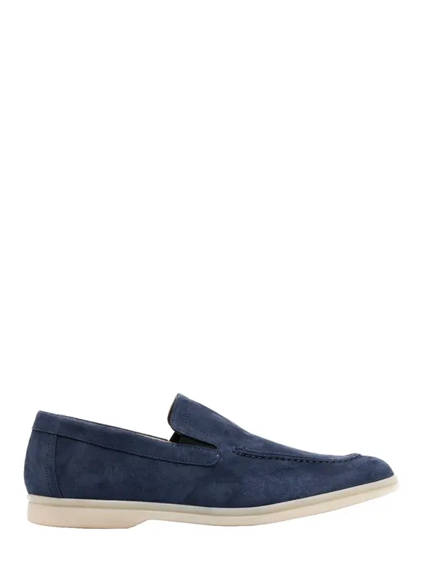 Casadei Antilope Suede Loafers - Blue