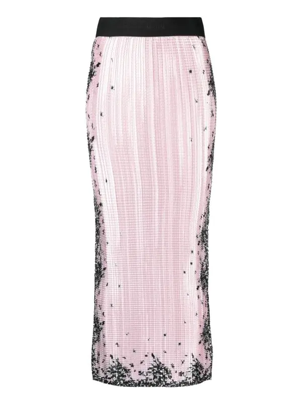MSGM Sequin Pencil Skirt - Pink