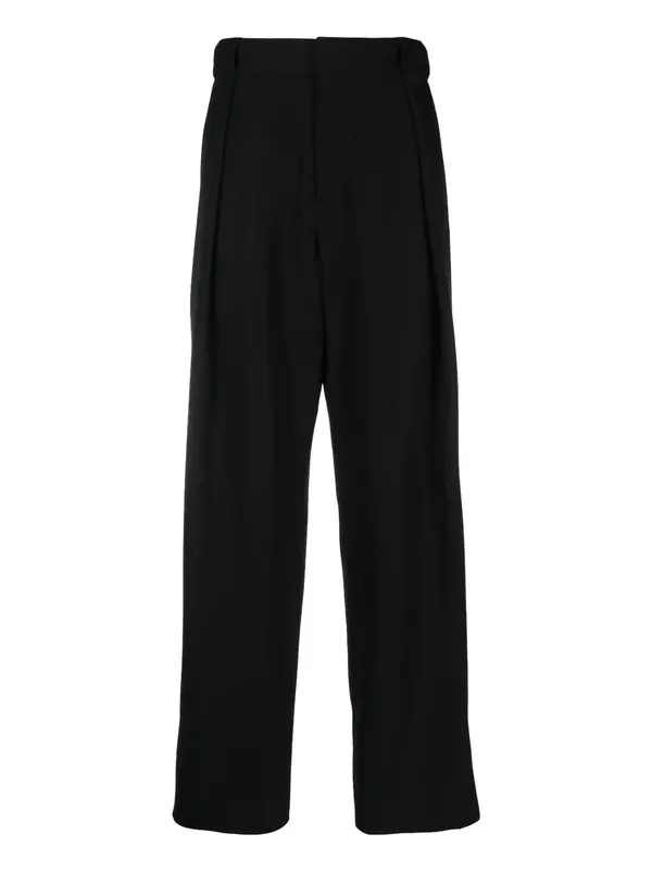 Balmain Wide-leg Tailored Trousers - Black