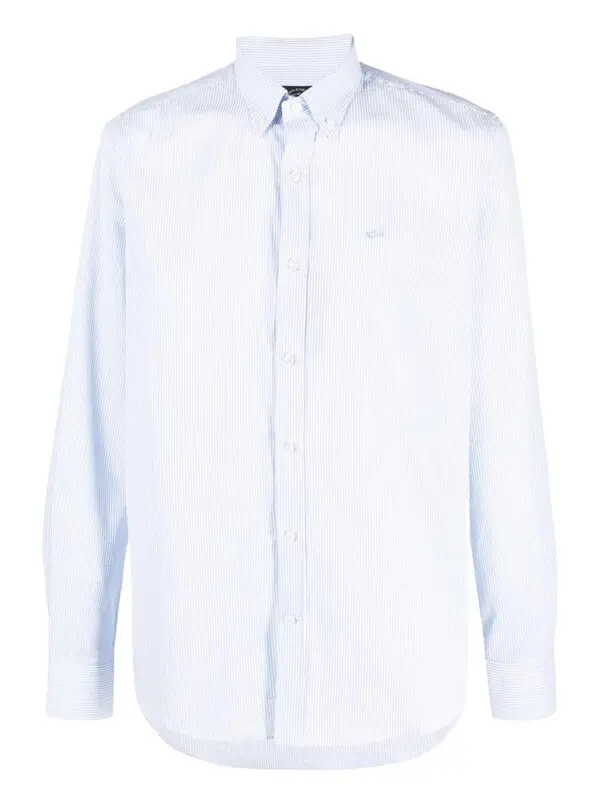 Paul & Shark Stripe-pattern Cotton Shirt - White