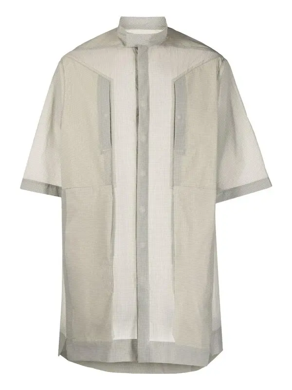 Rick Owens Semi-sheer Short-sleeve Shirt - Neutrals