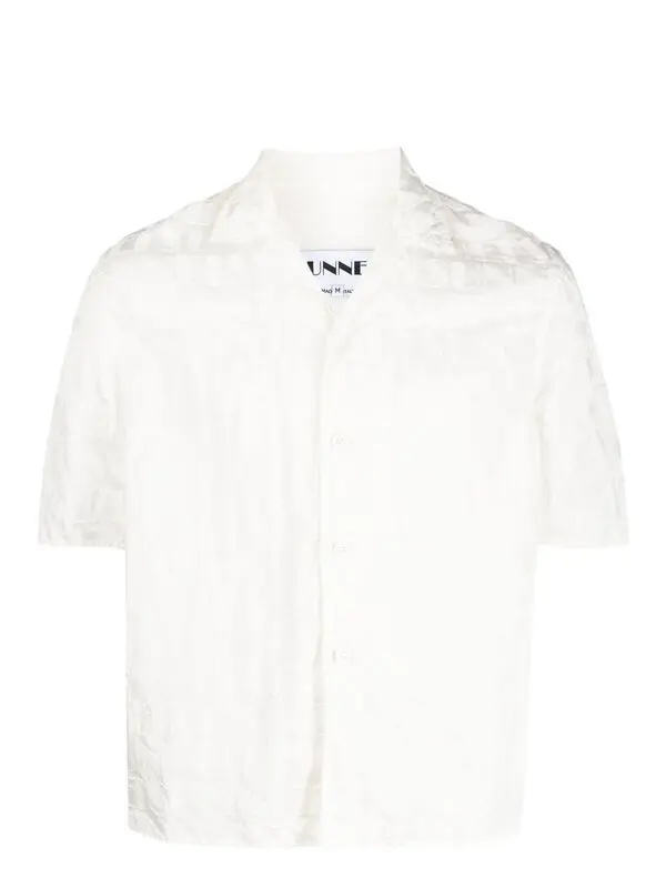 Sunnei Monogram Short-sleeve Shirt - Neutrals