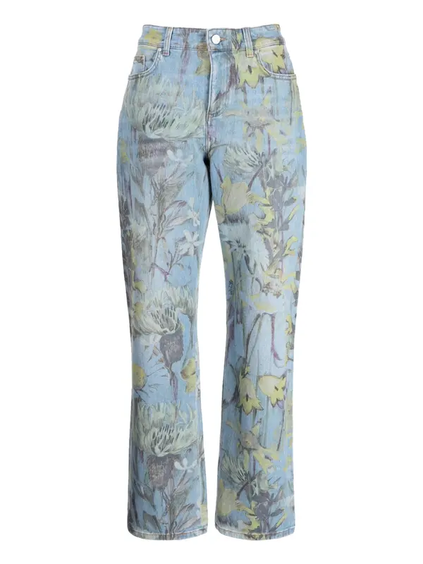 Stella McCartney Rewild Flora Denim Trousers - Blue