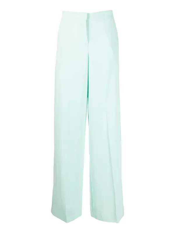 Pinko High-waisted Wide-leg Trousers - Blue
