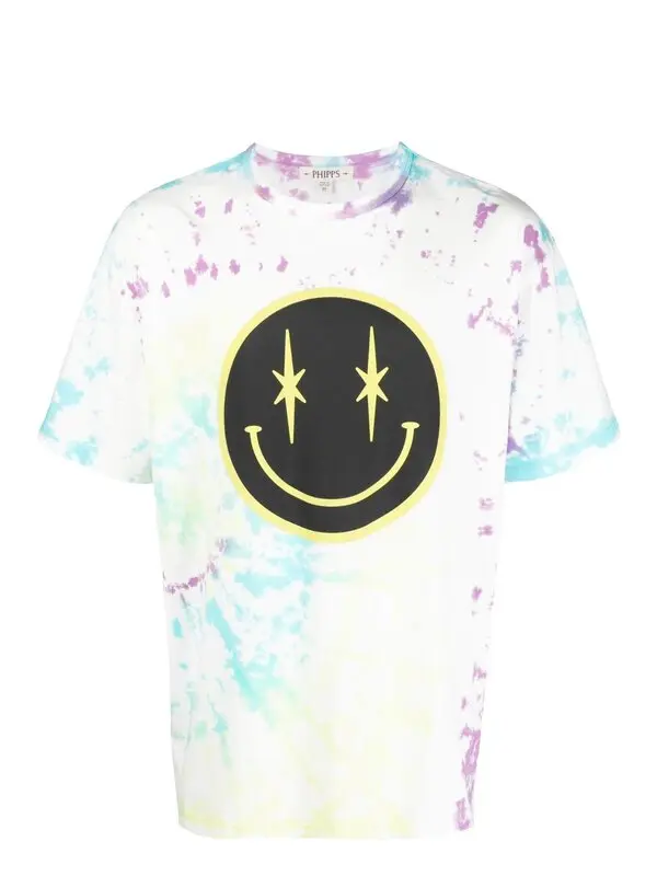 PHIPPS Tie-dye Cotton T-shirt - White