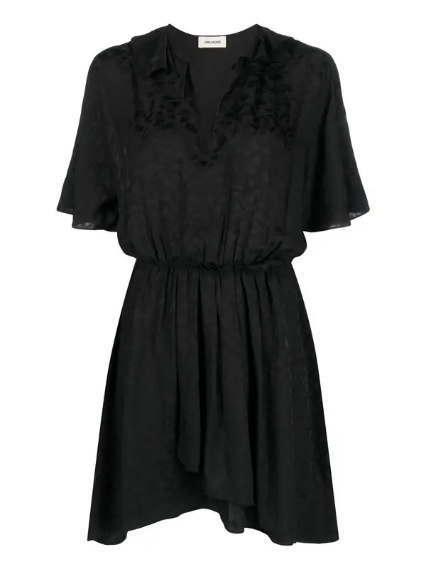 Zadig&Voltaire Rackyla V-neck Minidress - Black