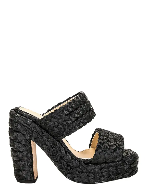 Bottega Veneta Trinity Weave Mule Sandal - Black