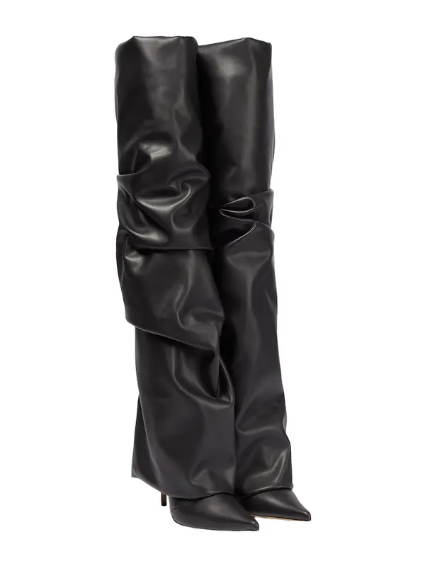 Alexandre Vauthier Draped Over-the-knee Boots - Black