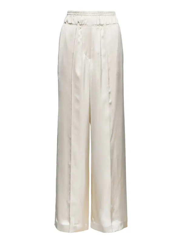 Brunello Cucinelli Wide-leg Trousers - Beige