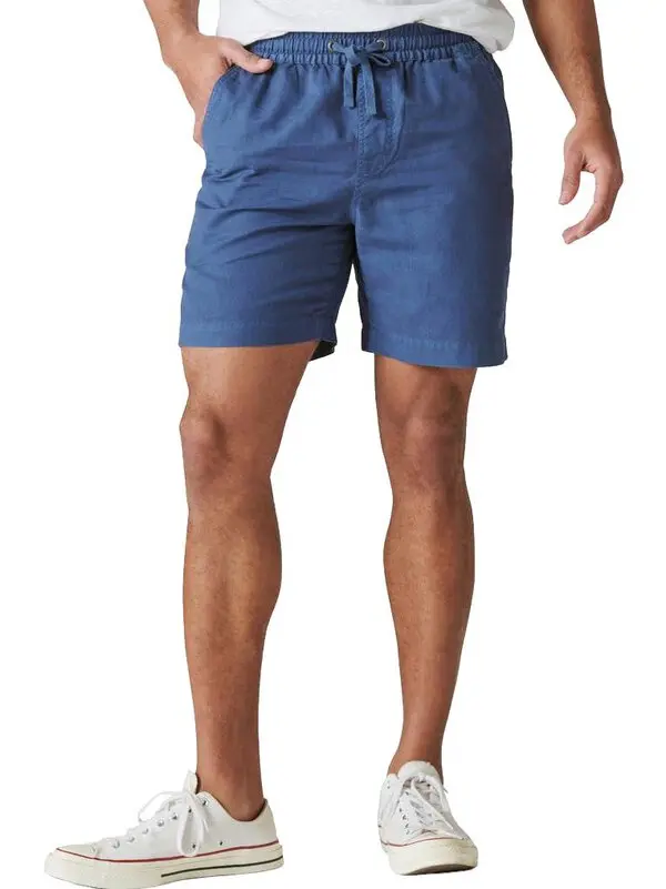 Lucky Brand Cotton & Linen Short - Dark Denim