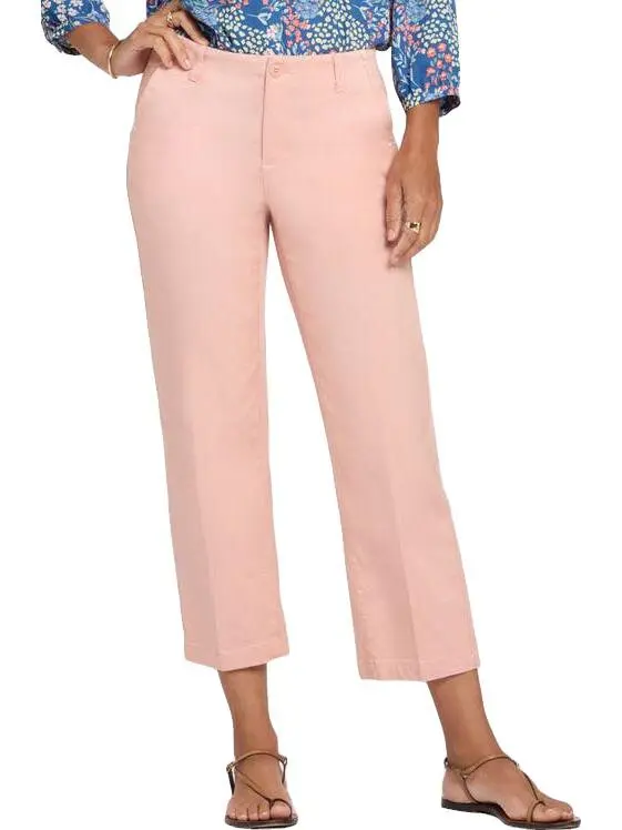 NYDJ Marilyn Ankle Straight Leg Twill Pants - Desert Willow