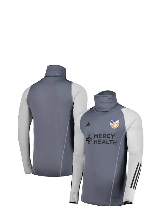 Adidas Fc Cincinnati Warm Cold.rdy Raglan Top - Gray