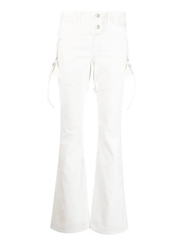 COURREGES Straight-leg Trousers - White