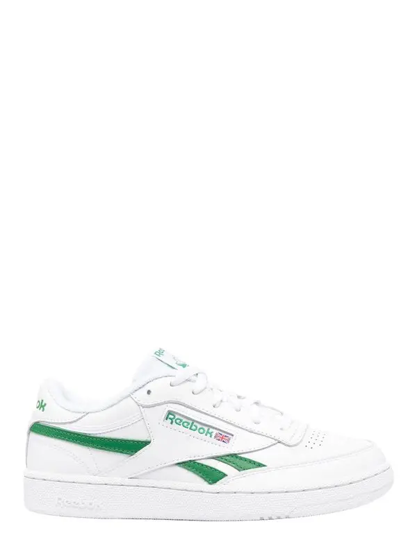 REEBOK Logo-patch Leather Low-top Sneakers - White