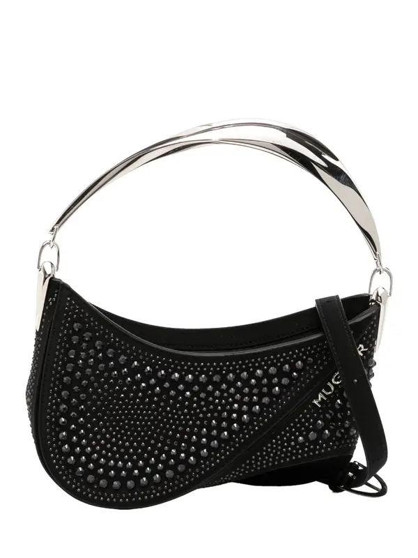 MUGLER Spiral Curve 01 Top-handle Bag - Black