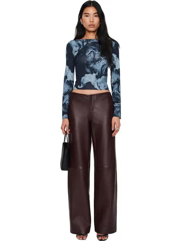 REFORMATION Wiley Knit Top - Blue