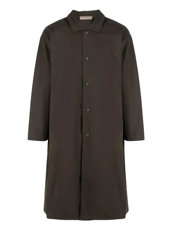 Fear Of God Cotton Long Coat - Black