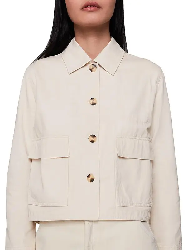 Whistles Marie Button-front Jacket - Stone