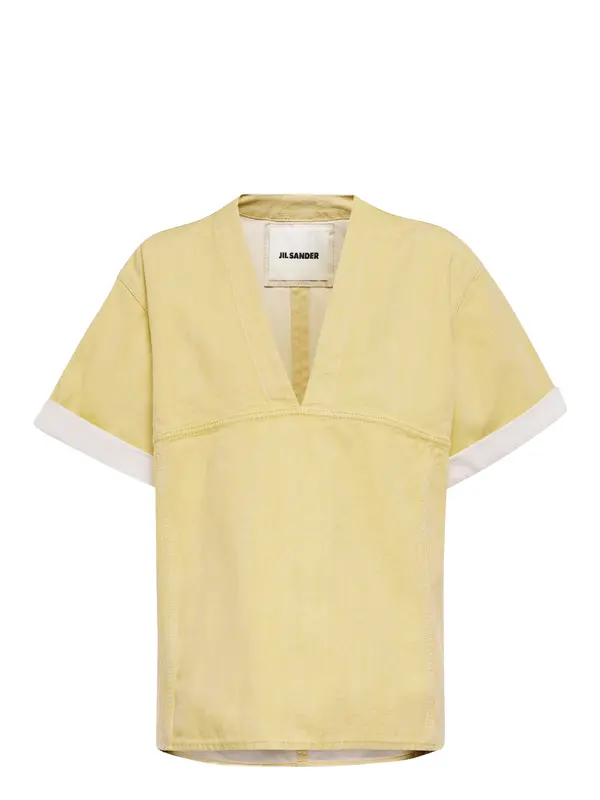 JIL SANDER Denim Blouse - Yellow