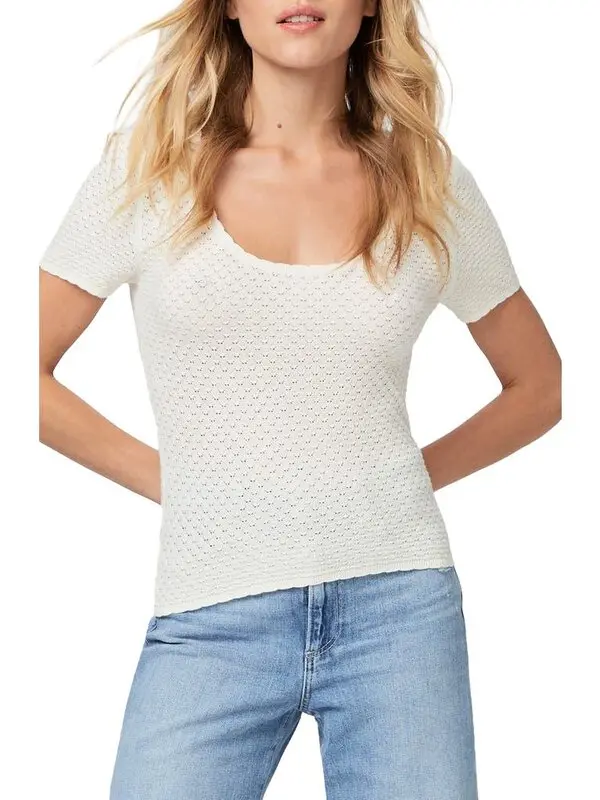Paige Galiene Eyelet Top - Ivory