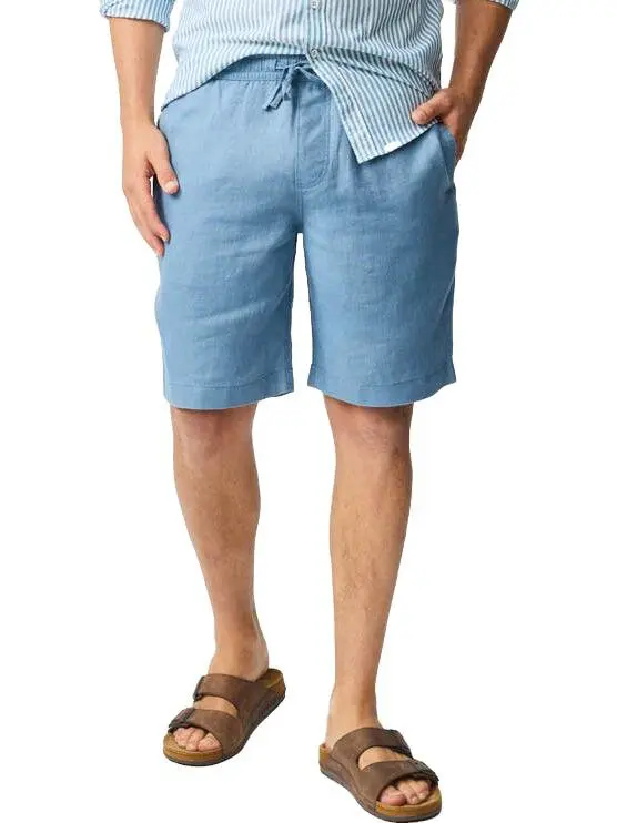 Rodd & Gunn Linen Drawstring Shorts - Teal