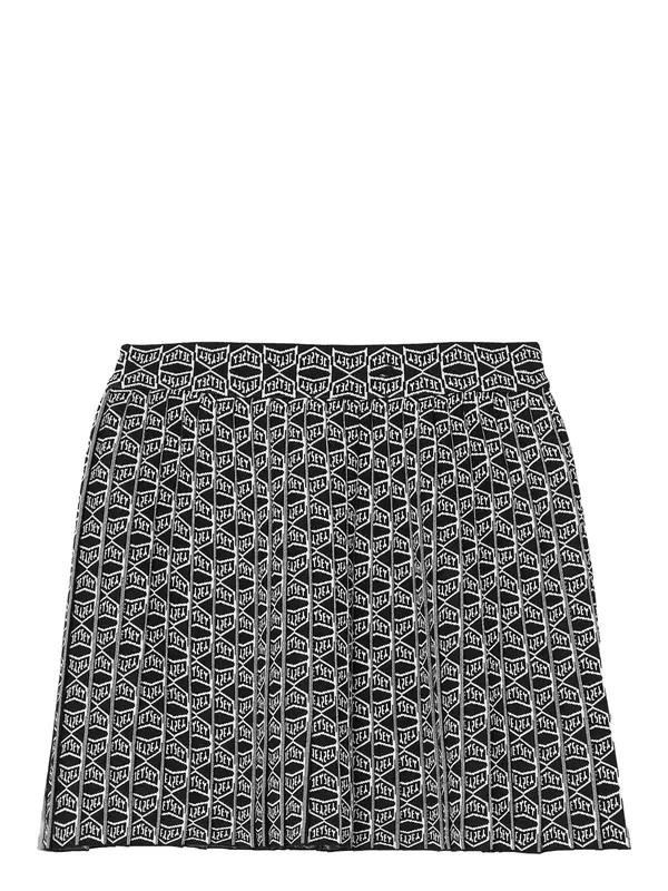 JETSET Annabelle Pleated Jacquard-knit Mini Skirt - Black