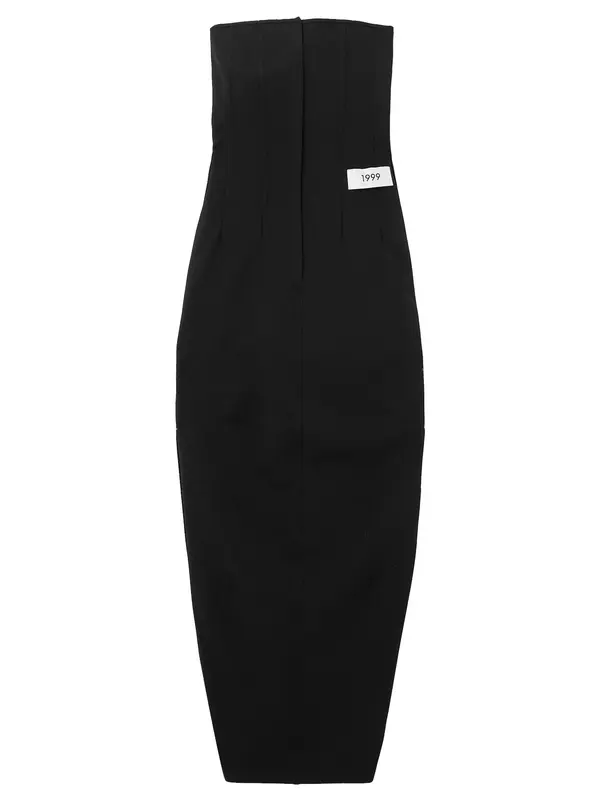 Dolce & Gabbana Kim Zip-detailed Stretch-crepe Bustier Maxi Dress - Black