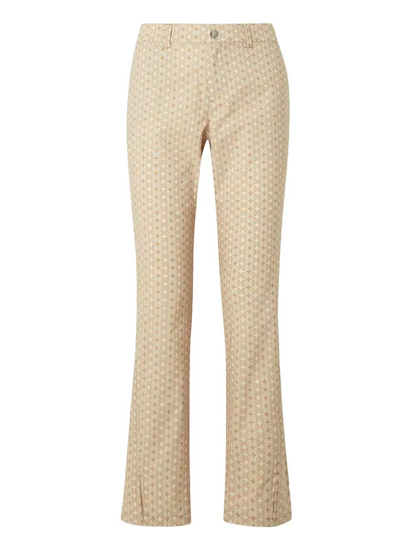 Bogner Tesja Cropped Printed Golf Pants - Neutrals