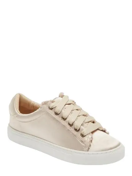 CHOCOLAT BLU Satin Low-top Sneakers - Champagne Satin