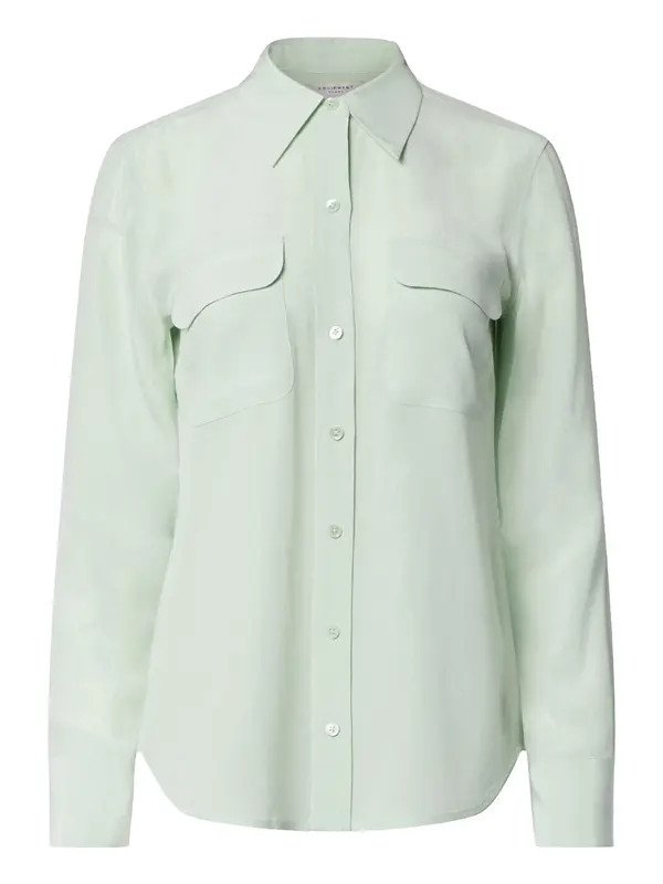 Equipment Silk Shirt - Green
