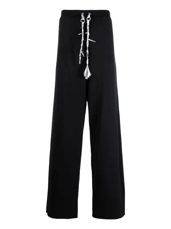 JORDANLUCA Ruby Cotton Track Pants - Black