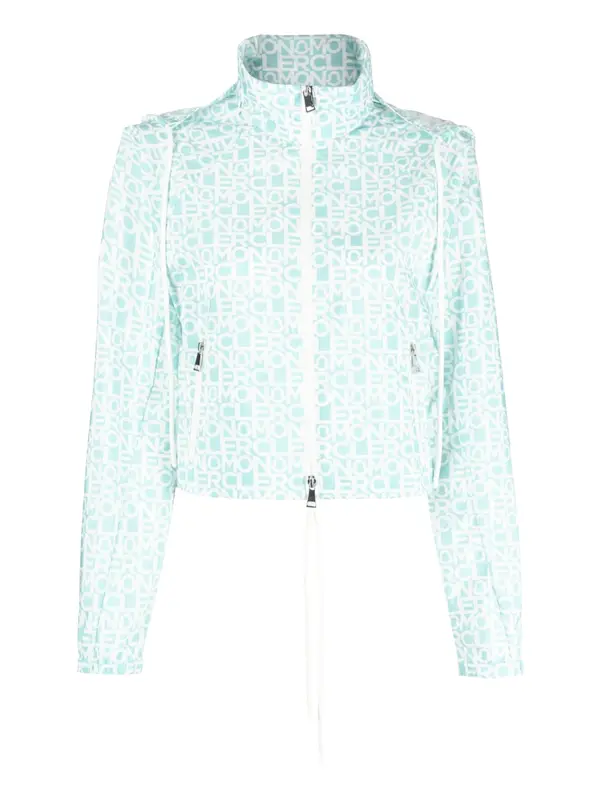 Moncler Aloes Logo-print Jacket - Green