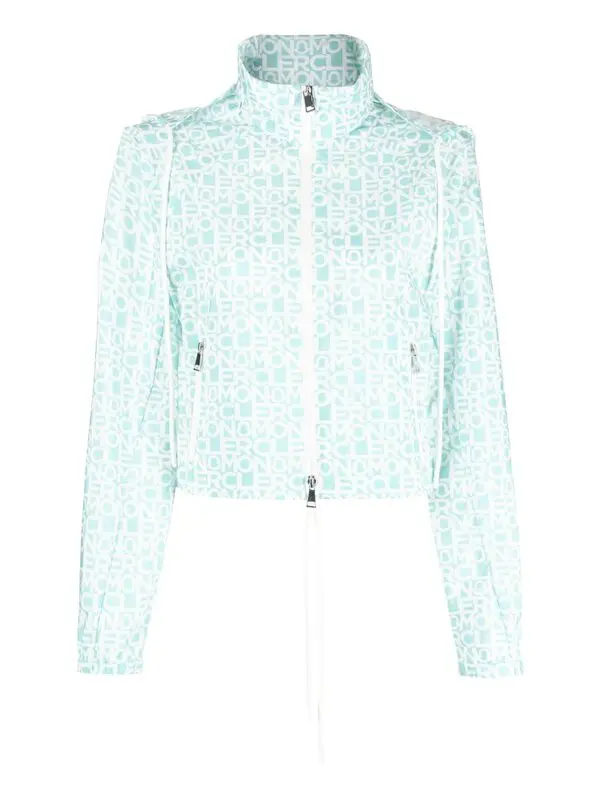 Moncler Aloes Logo-print Jacket - Green