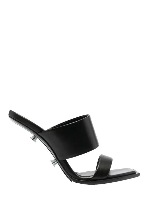 Alexander McQueen Shard 115mm Wedge Sandals - Black