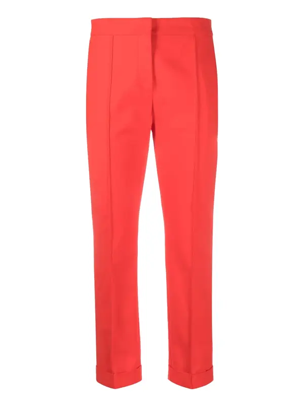 Moschino Cropped Tailored Trousers - Red