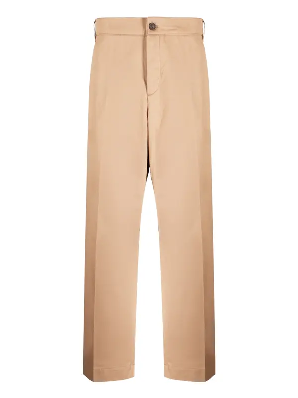 Maison Kitsuné Tailored Straight-leg Trousers - Brown
