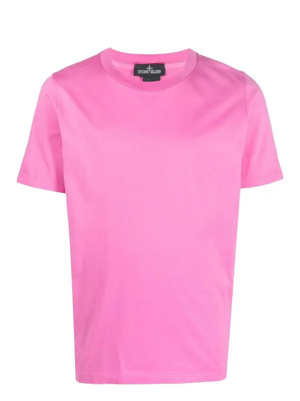 Stone Island Graphic-print Cotton T-shirt - Pink