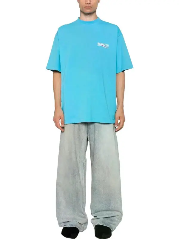 Balenciaga Political Campaign T-shirt - Blue