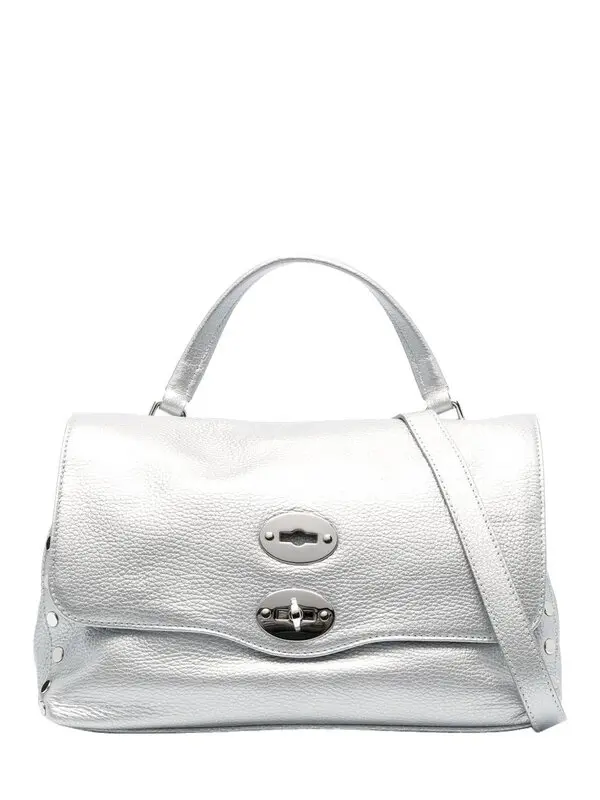 ZANELLATO Baby Postina Leather Cross Body Bag - Silver