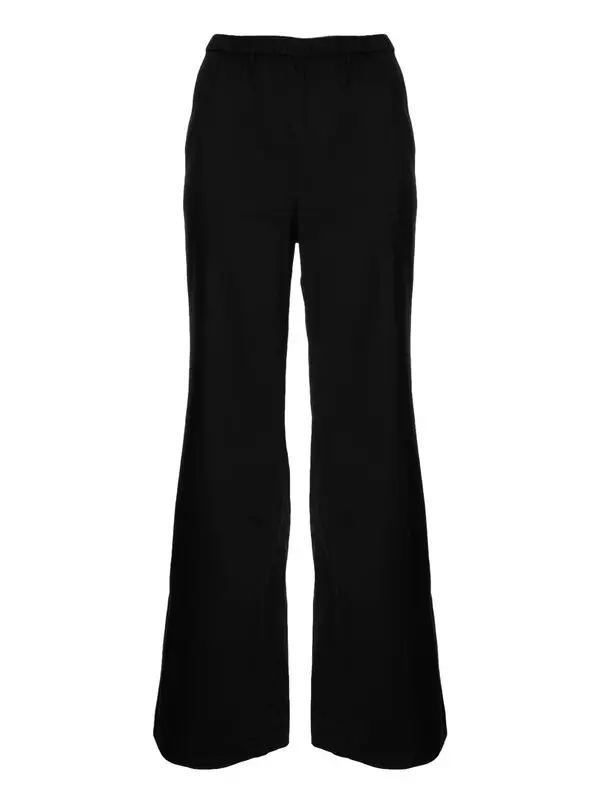 GOODIOUS Elasticated Palazzo Pants - Black