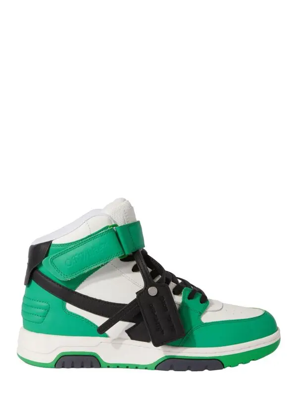 Off-White Out Of Office High-top Sneakers - Green