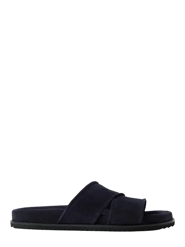 Mr P. David Regenerated Suede Sandals - Blue